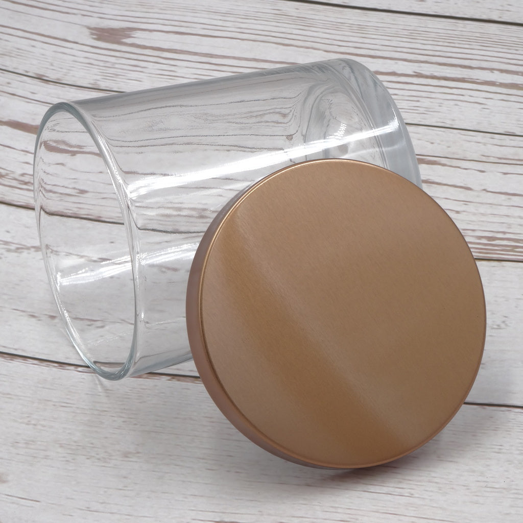 Luxury Glass Candle Jars with Lids for Making Candles, Wholesale (12 J ...